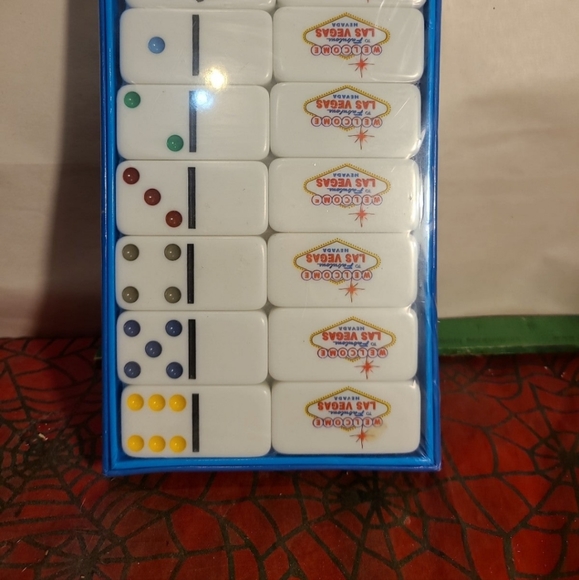 Toys | Dominoes Double 6 Color Dot White Tile Professional Size Welcome ...